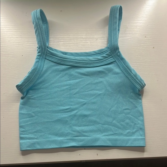 Urban Outfitters | Tops | Urban Outfitters Light Blue Ribbed Tank Top ...